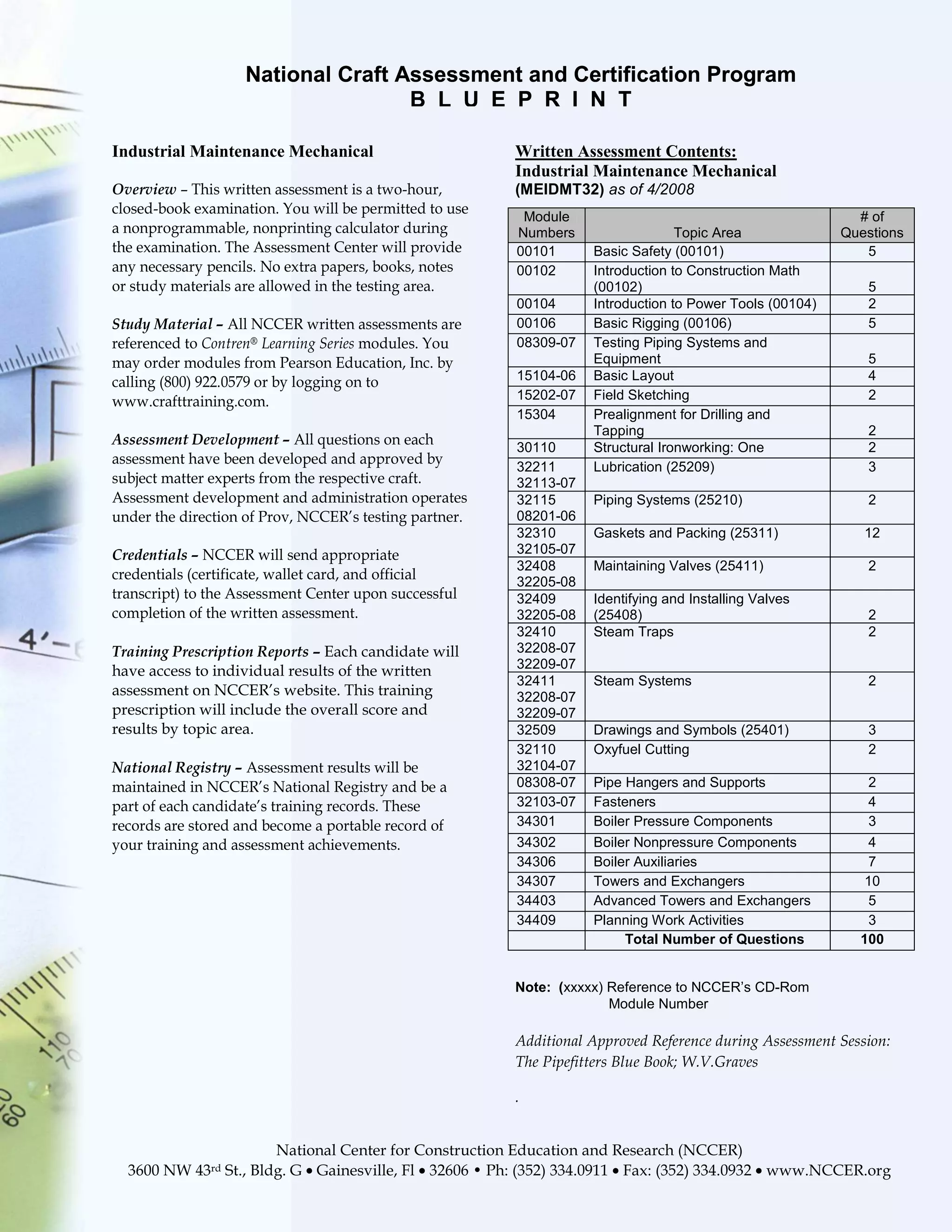 Nccer Maintenance | PDF