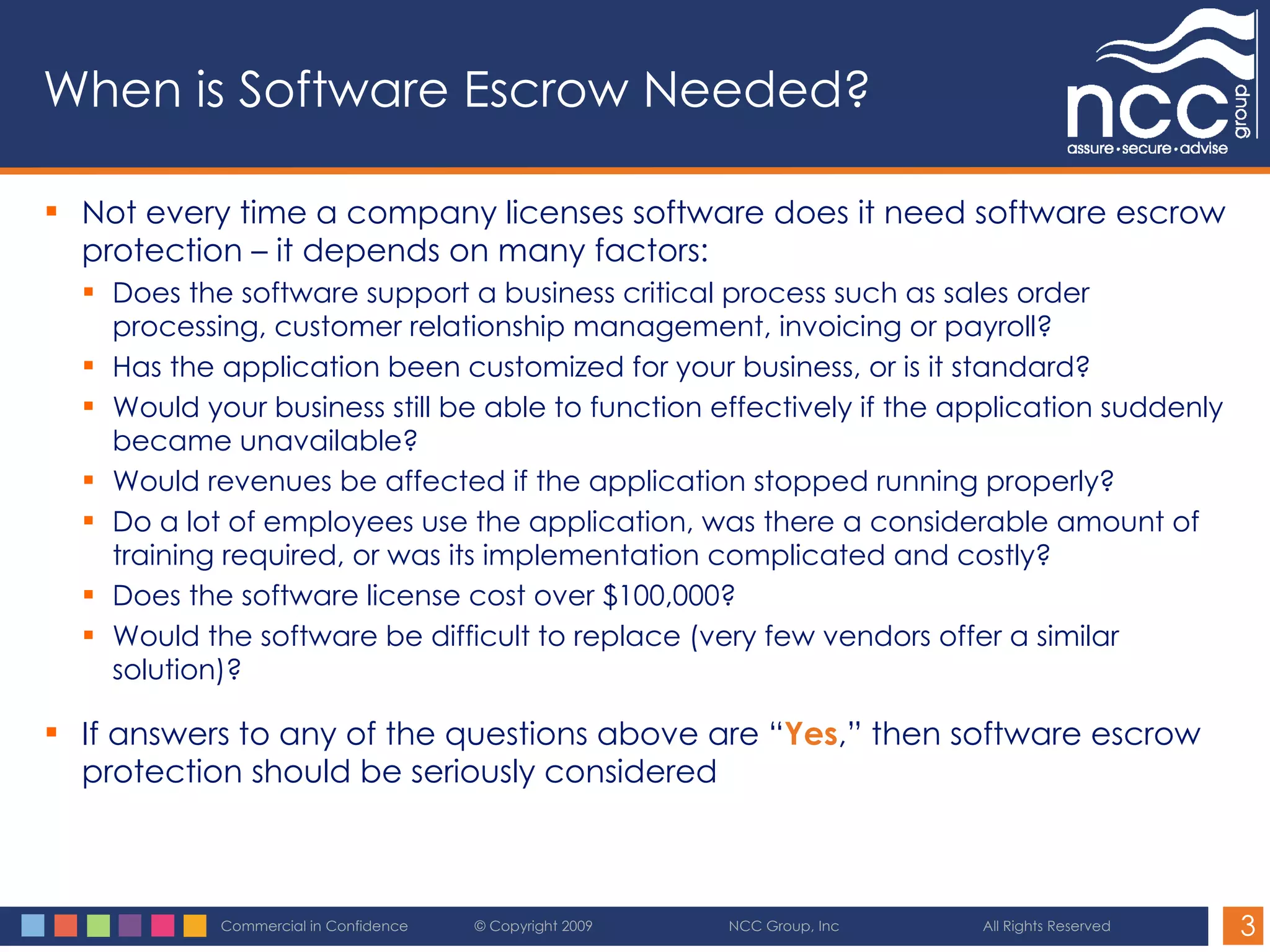 NCC Group Software Escrow Services | PPT