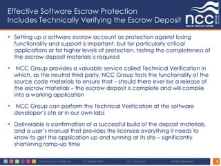 NCC Group Software Escrow Services | PPT