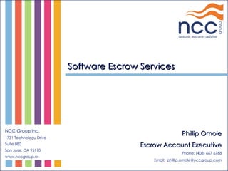 NCC Group Software Escrow Services | PPT