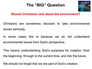 TURNING WASTE TO WEALTH: A BIBLICAL PERSPECTIVE ON THE ENVIRONMENT | PPT