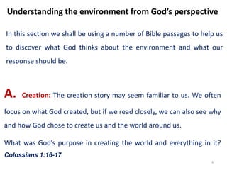 TURNING WASTE TO WEALTH: A BIBLICAL PERSPECTIVE ON THE ENVIRONMENT | PPT