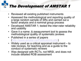 Spotlight Webinar: AMSTAR 2 | PPTX