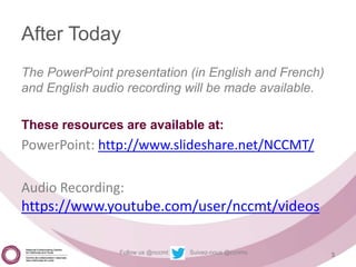 NCCMT Spotlight Webinar: Evidence-Informed Decision Making Checklist | PPTX