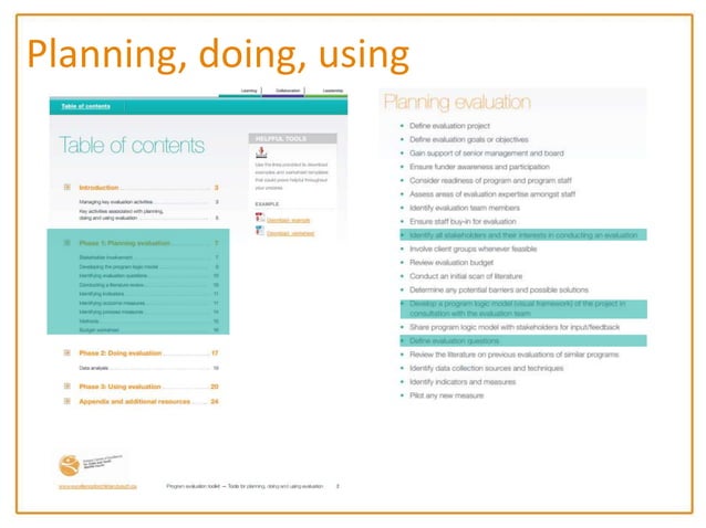 NCCMT Spotlight Webinar: Program Evaluation Toolkit | PPT