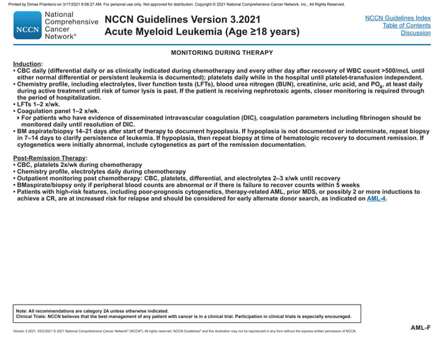 NCCN-Acute-Myeloid-Leukemia (AML) education | PPT