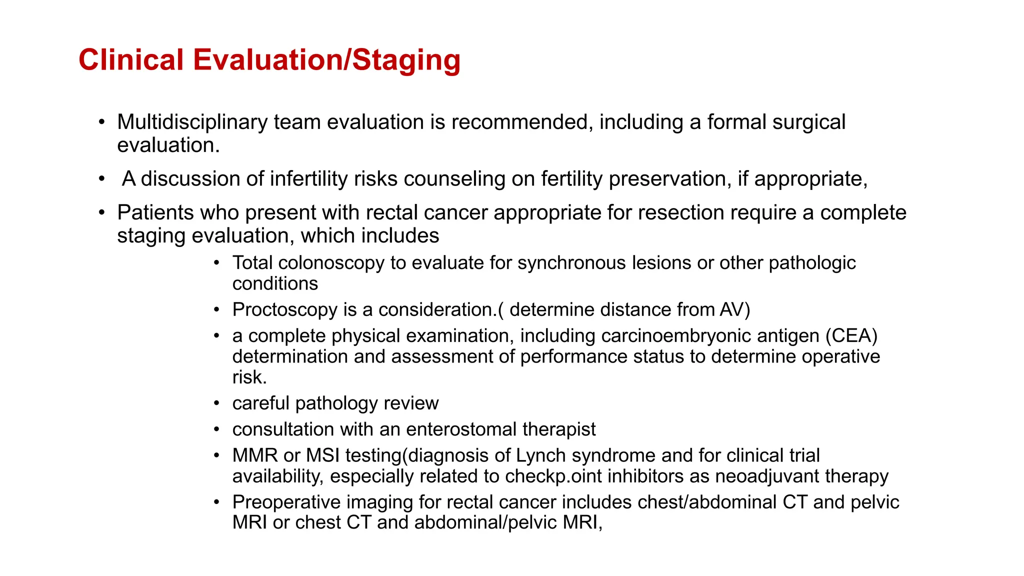 Rectal cancer management , Nccn guideline 2024 .pptx | Digestive Disorders | Diseases and Conditions