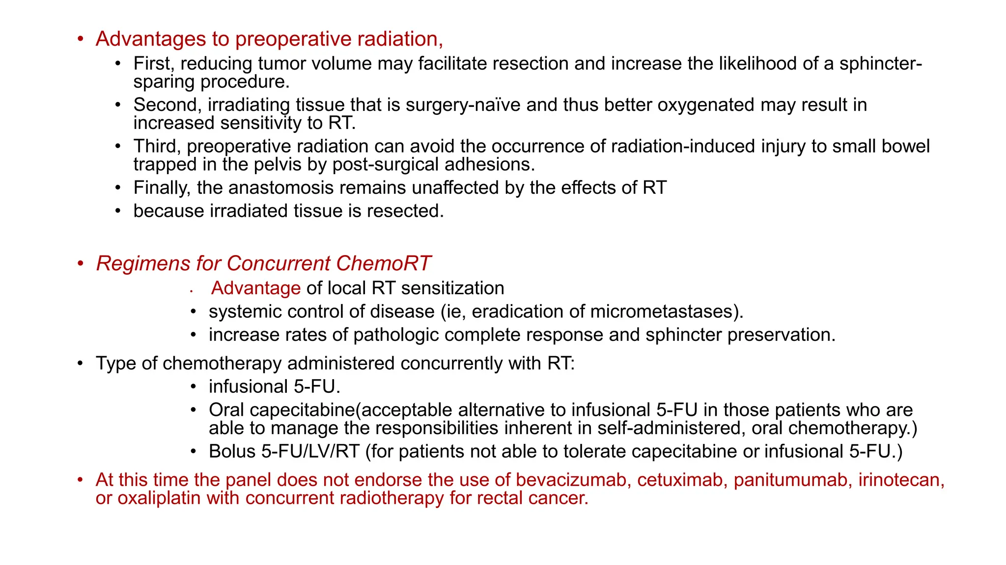 Rectal cancer management , Nccn guideline 2024 .pptx