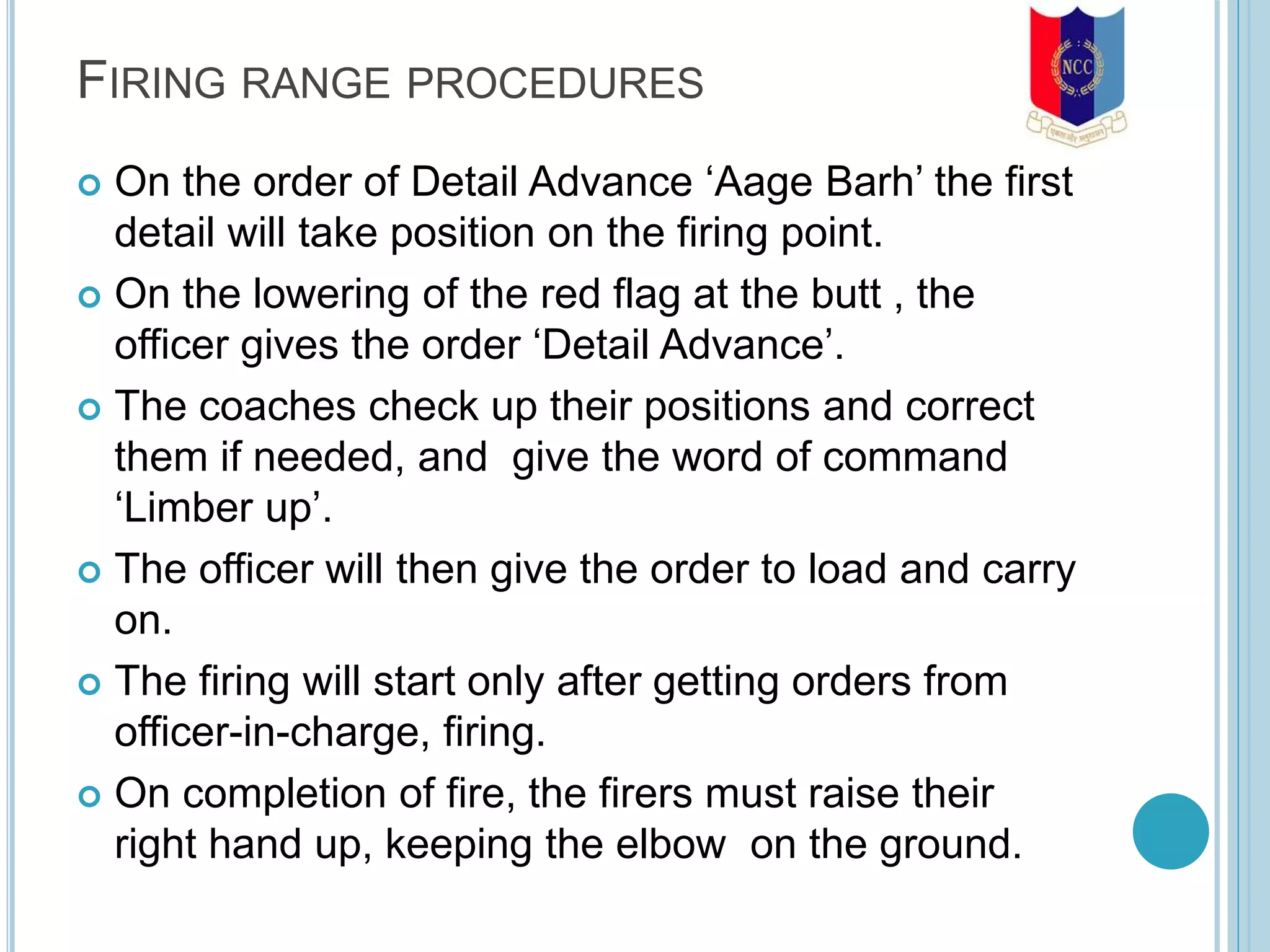 NCC Weapon training (4 TN CTC NCC) | PPTX