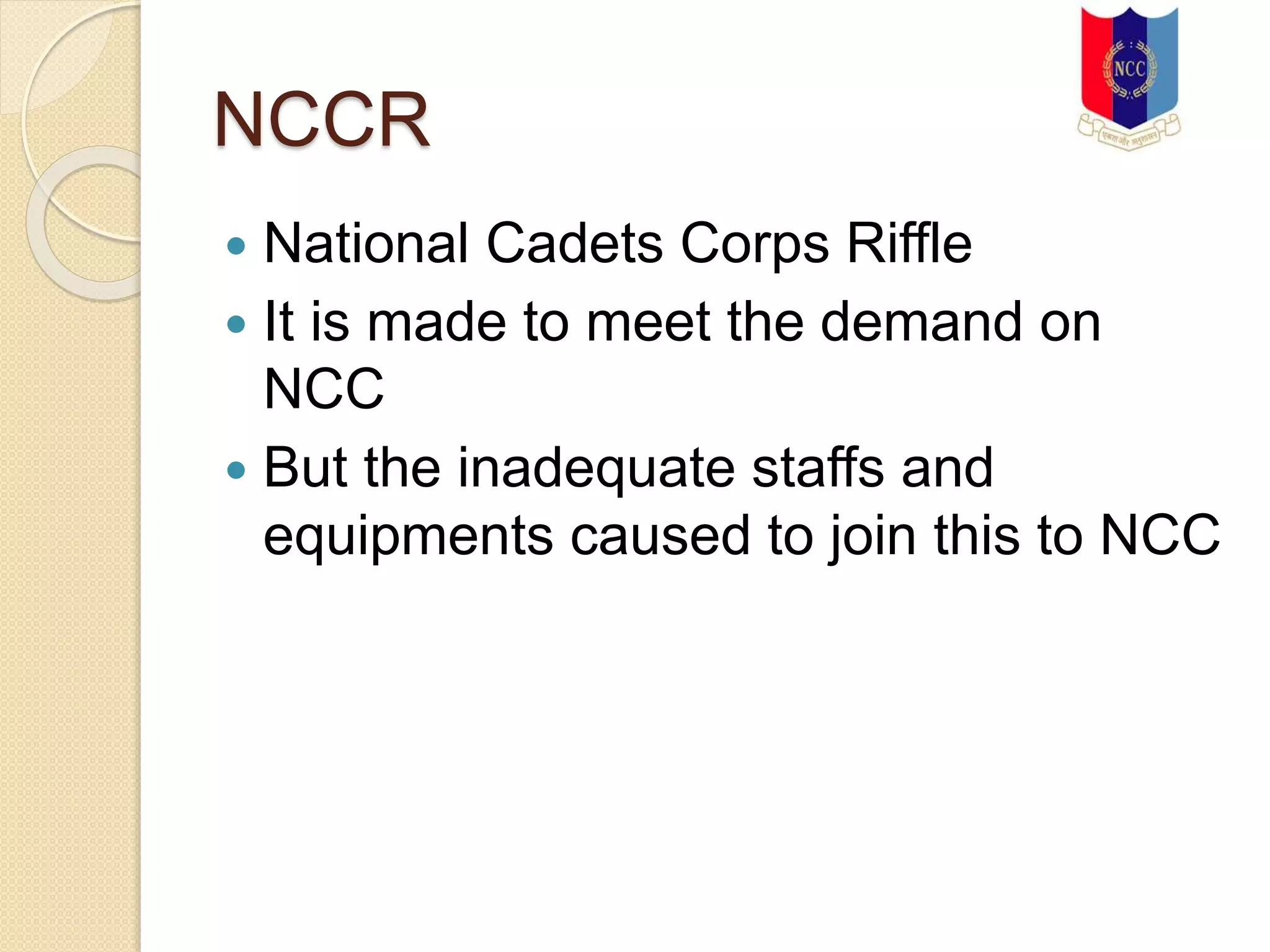 Ncc History (4 TN CTC) | PPTX