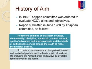 NCC History (By 4 TN CTC NCC ) | PPTX