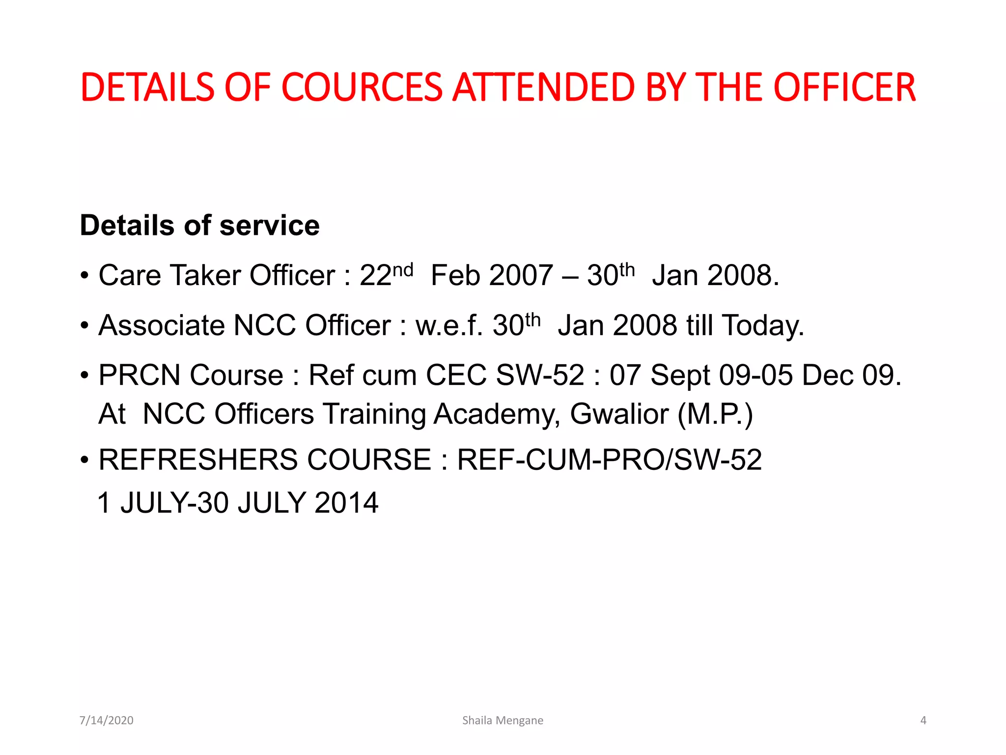 Ncc presentation | PPTX