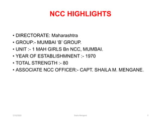 Ncc presentation | PPT