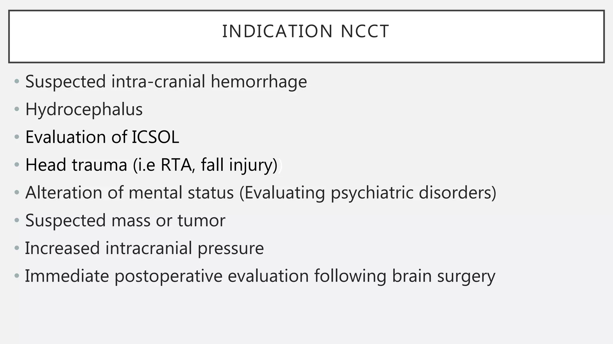 Ncct and cect brain and orbit | PPTX