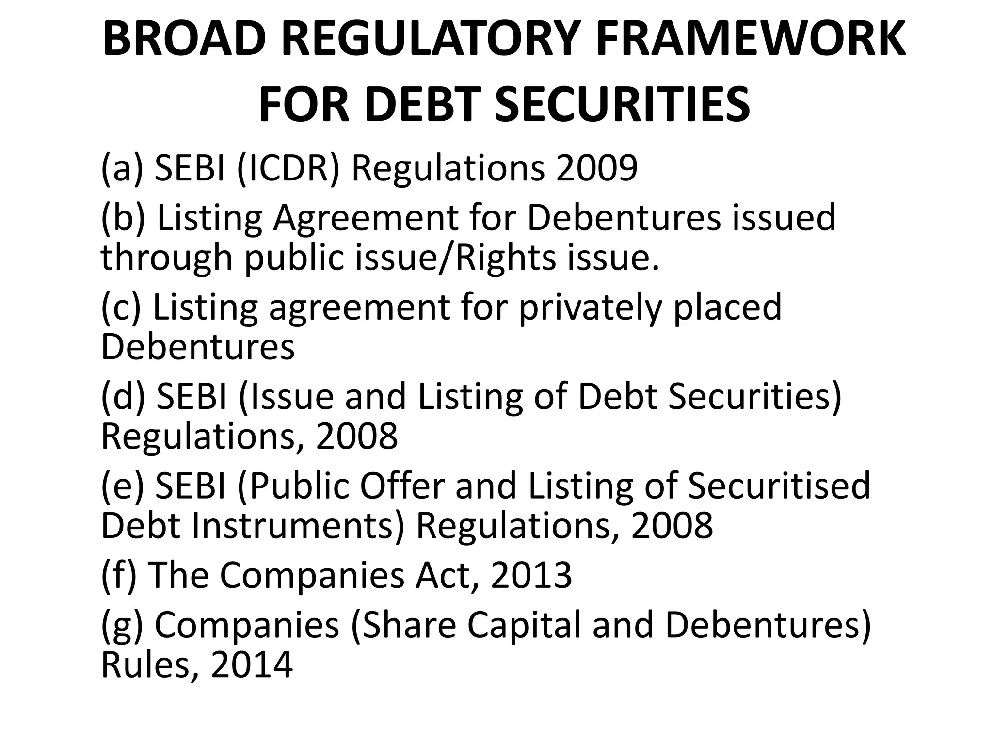 Non Convertible Debentures | PPTX