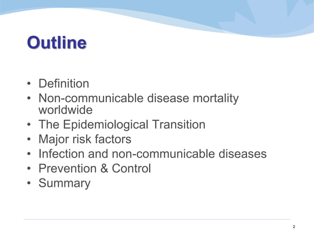 Non Communicable Disease: Prevention and Mangement | PPTX