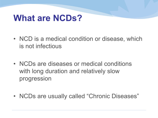 Non Communicable Disease: Prevention and Mangement | PPTX
