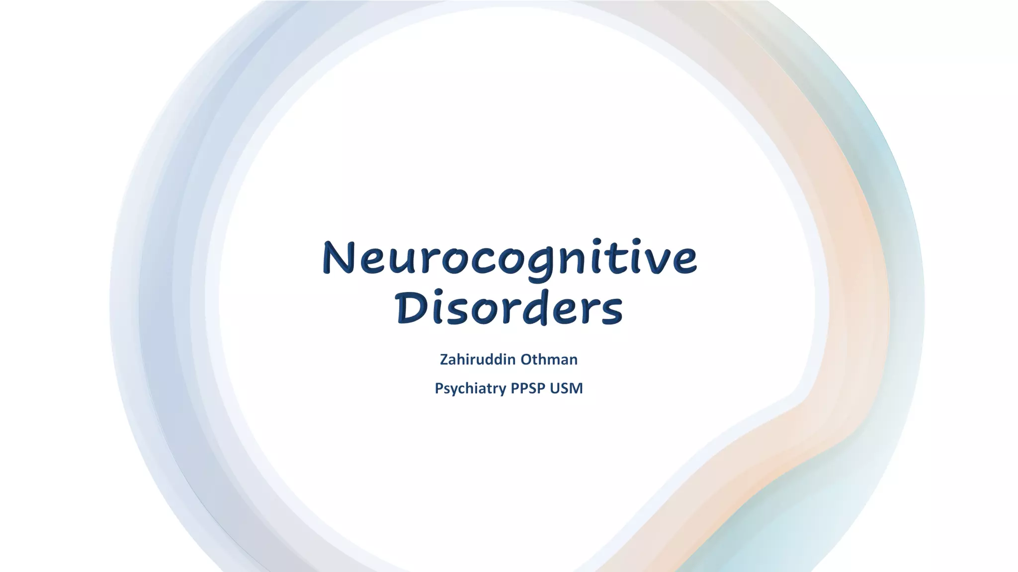 Neurocognitive Disorders [2020] | PDF