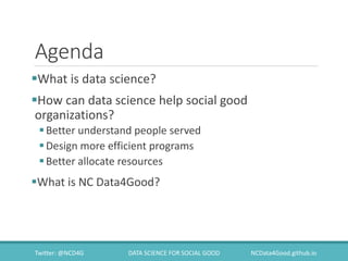 Data Science for Social Good | PPTX