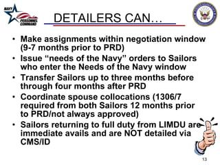 Nc detailer, NAVY COUNSELOR DETAILER | PPT