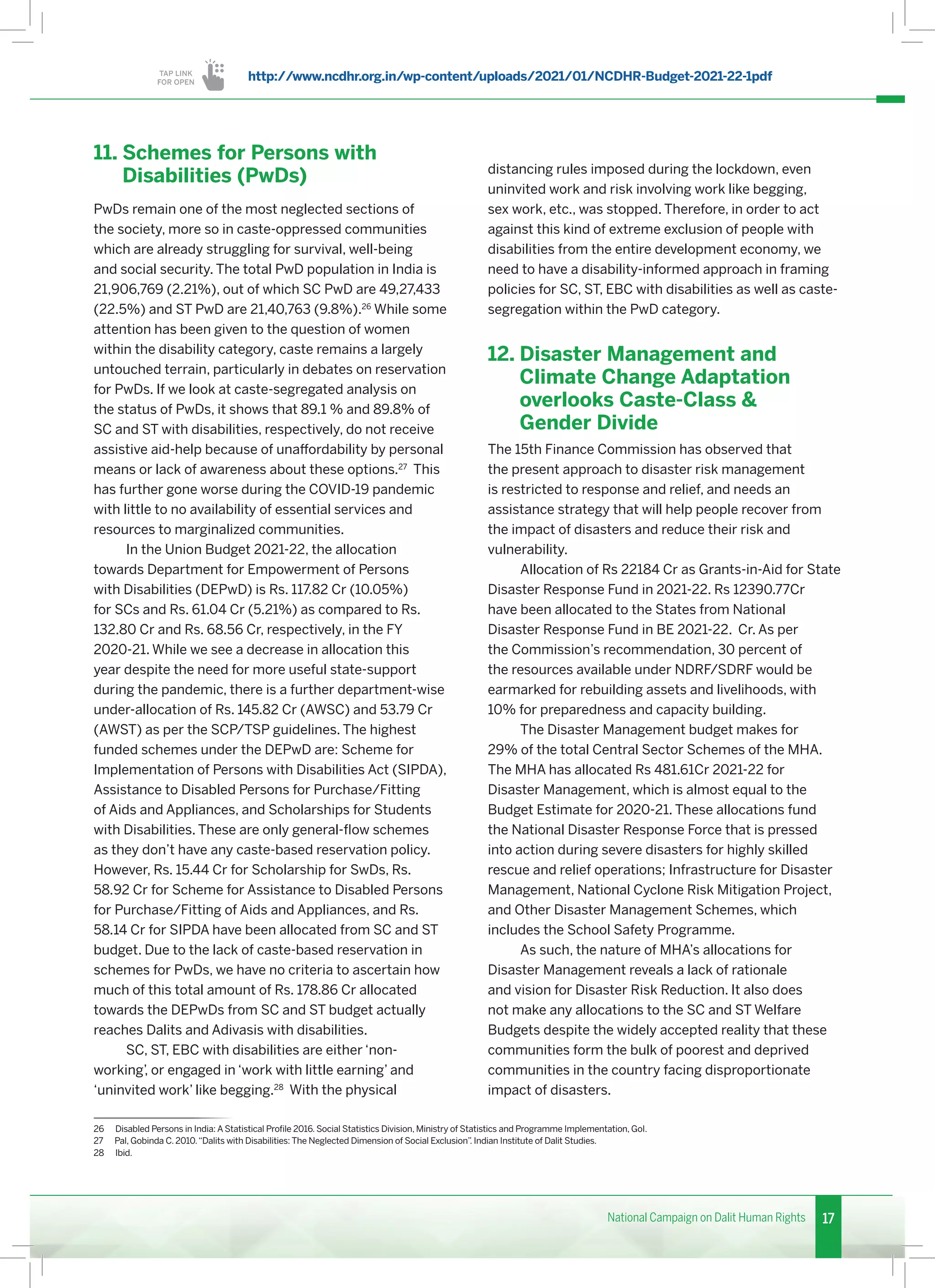 Ncdhr budget 2021 print single | PDF