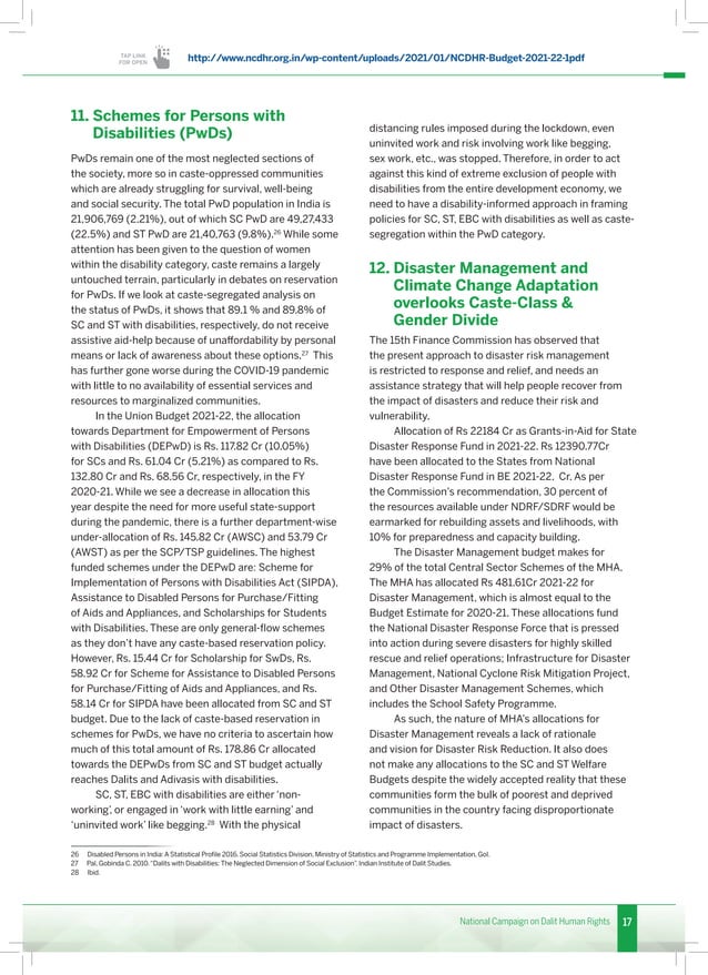 Ncdhr budget 2021 print single | PDF