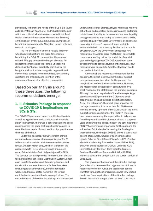 Ncdhr budget 2021 print single | PDF