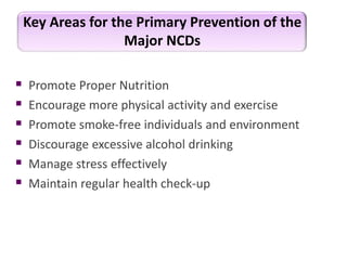 Non-Communicable Diseases and Lifestyle-Related Diseases | PPTX