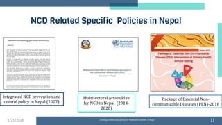 Non-Communicable Diseases (NCDs) in Nepal: Bridging Evidence-Based ...