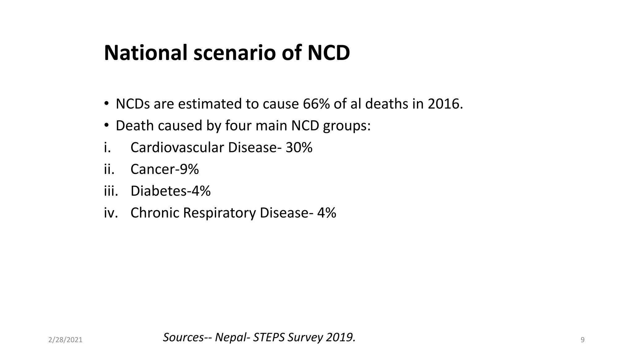 Ncd non communicable diseases presentation | PPTX
