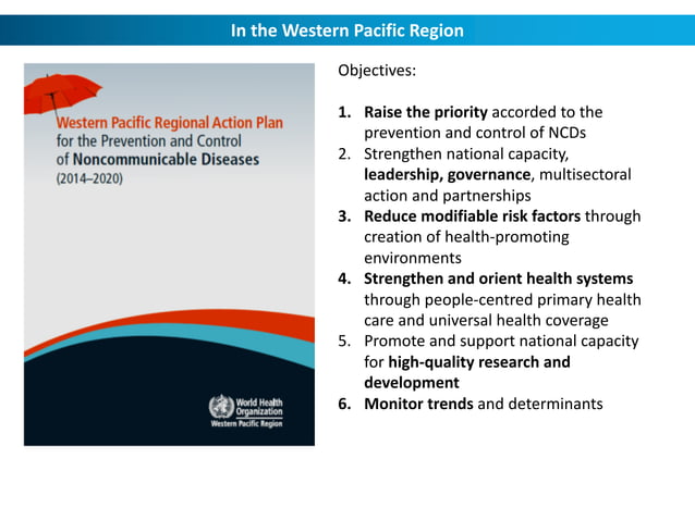 NCD Prevention and Control as a Health System Strengthening ...