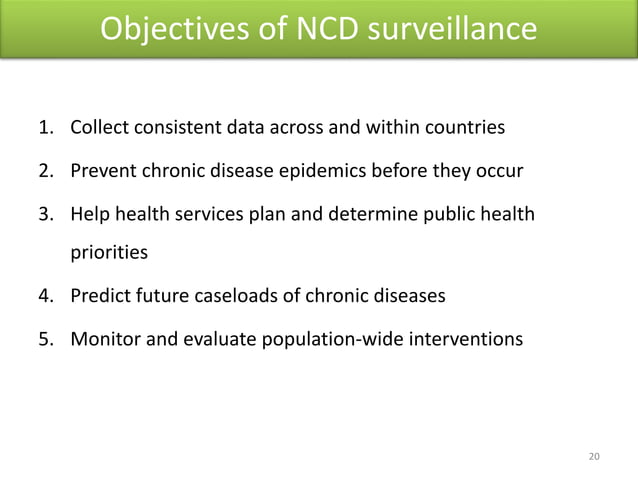 NCD Risk factor Surveillance | PPTX
