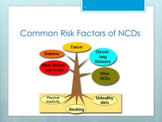 Non communicable diseases . An overview of prevention on ncds | PPT