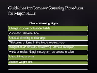 Non Communicable Diseases | PPTX