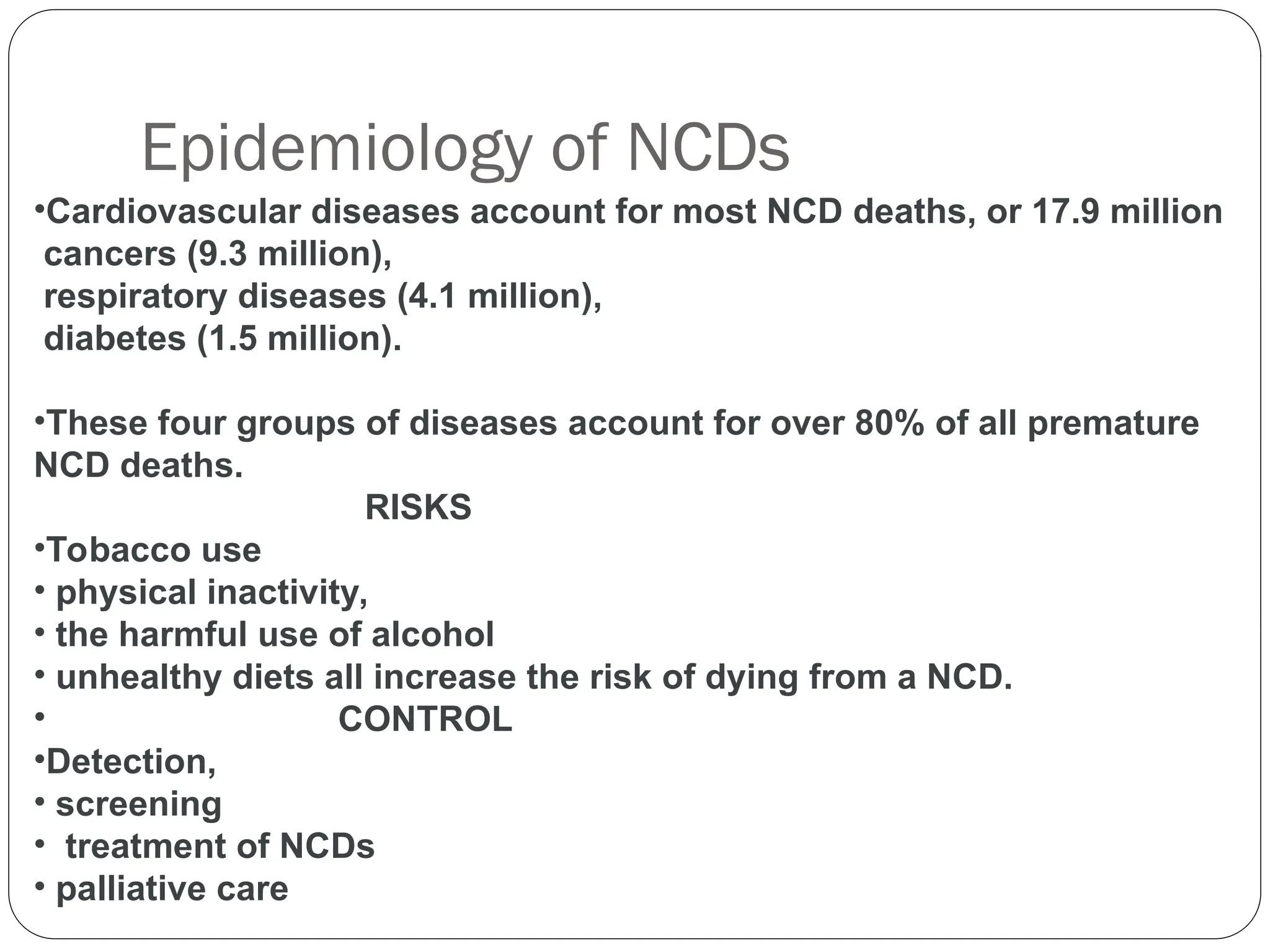 Non Communicable diseases Control_sent.ppt
