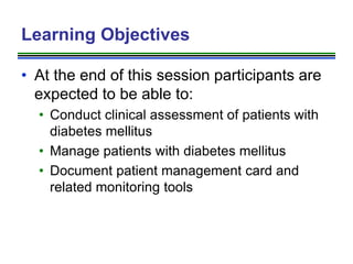 NCD Training Module 4.2 Basic Management of Diabetes Mellitus.ppt