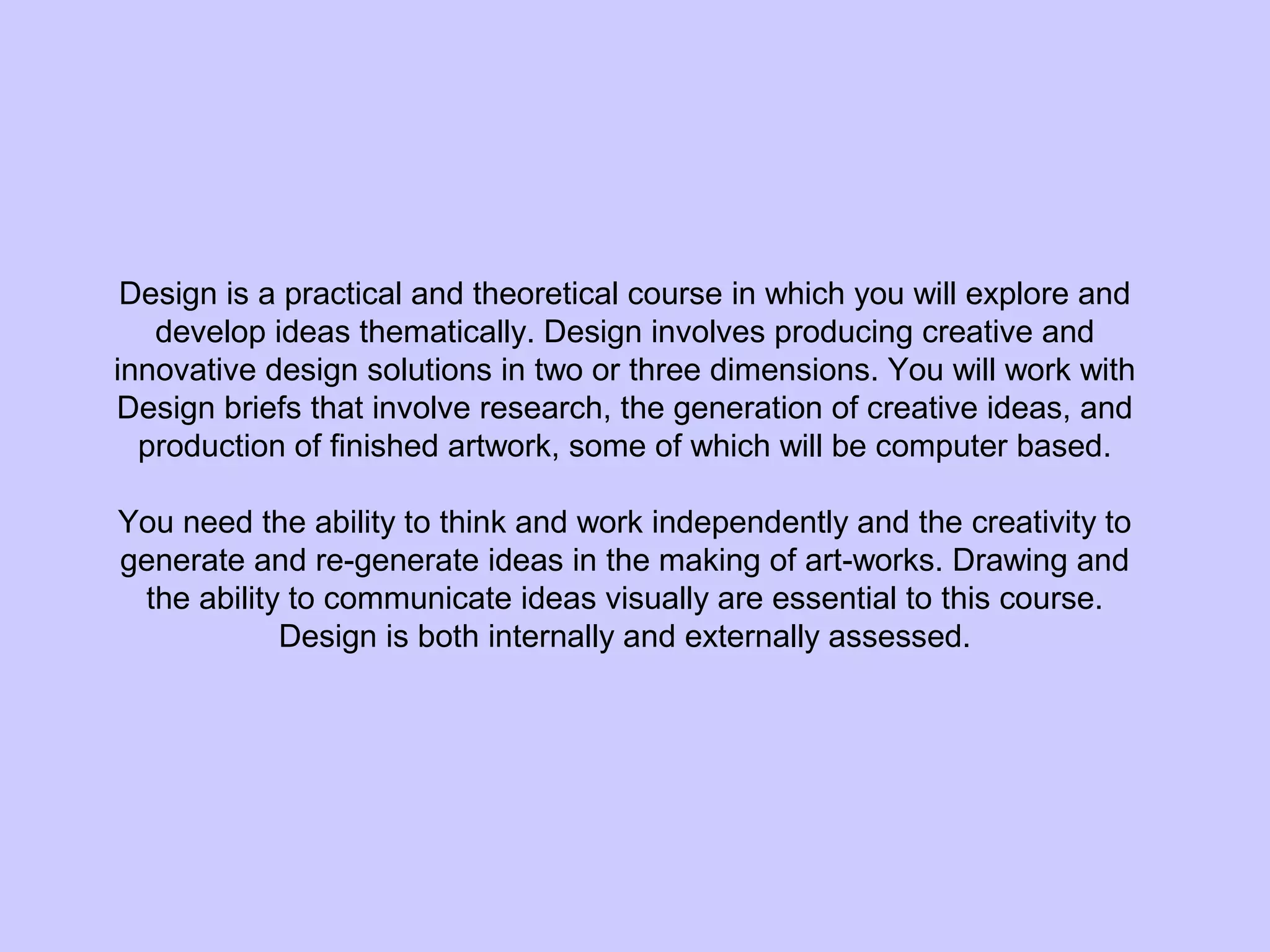 Ncea level3–design | PPT