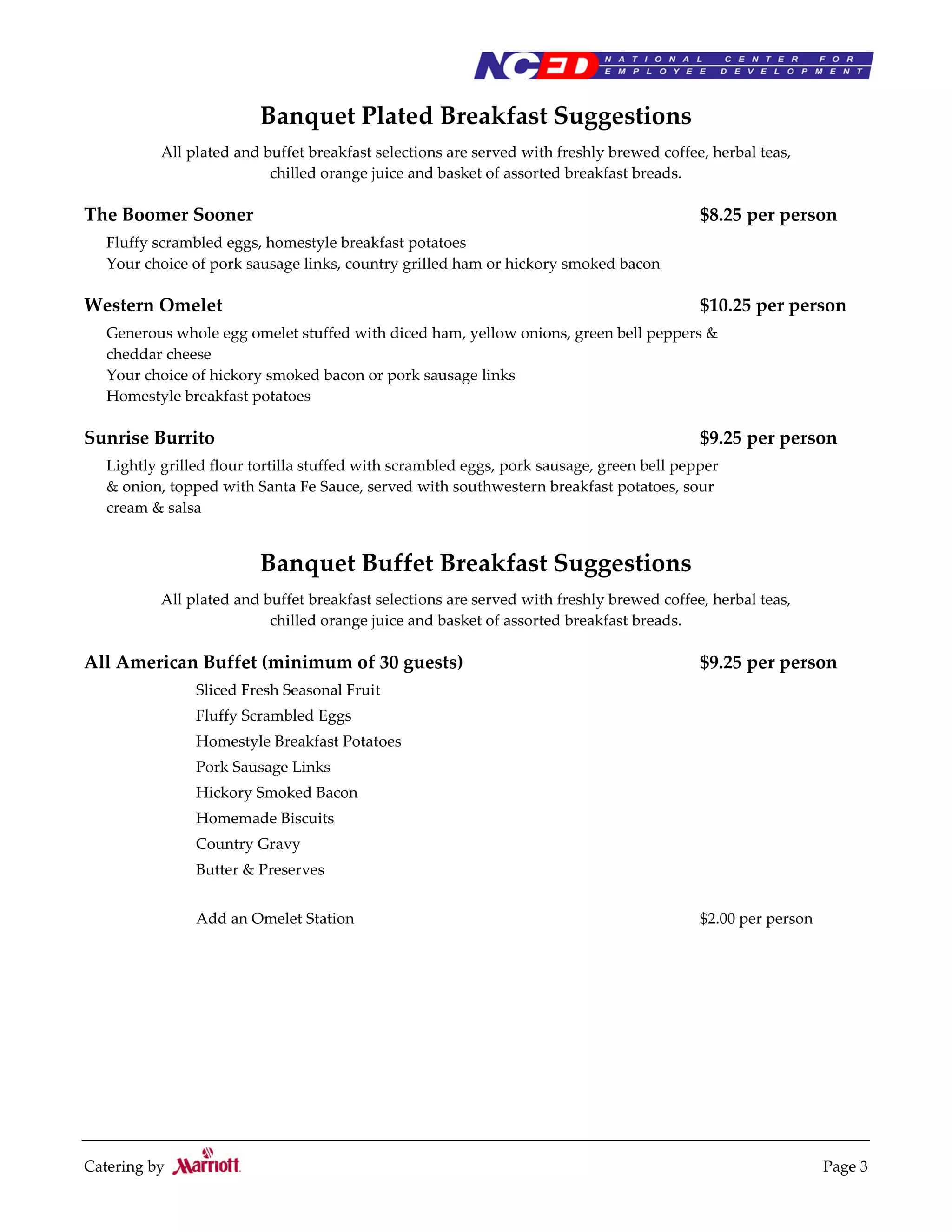 Banquet Menu | PDF