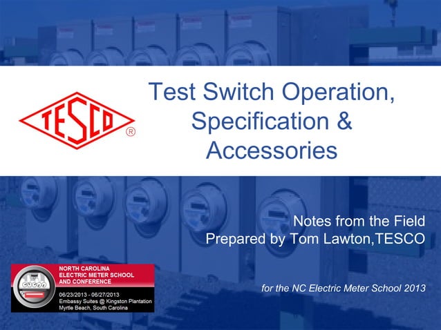 Test Switch Operation, Specification & Accessories | PPT