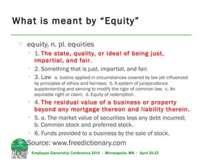 Equity Comp - Who and How much to give | PPT