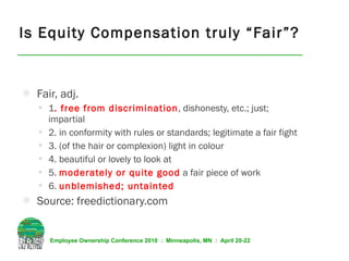 Equity Comp - Who and How much to give | PPT