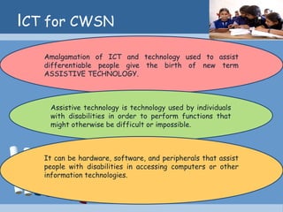 Application of ICT for CWSN in School Library | PPT