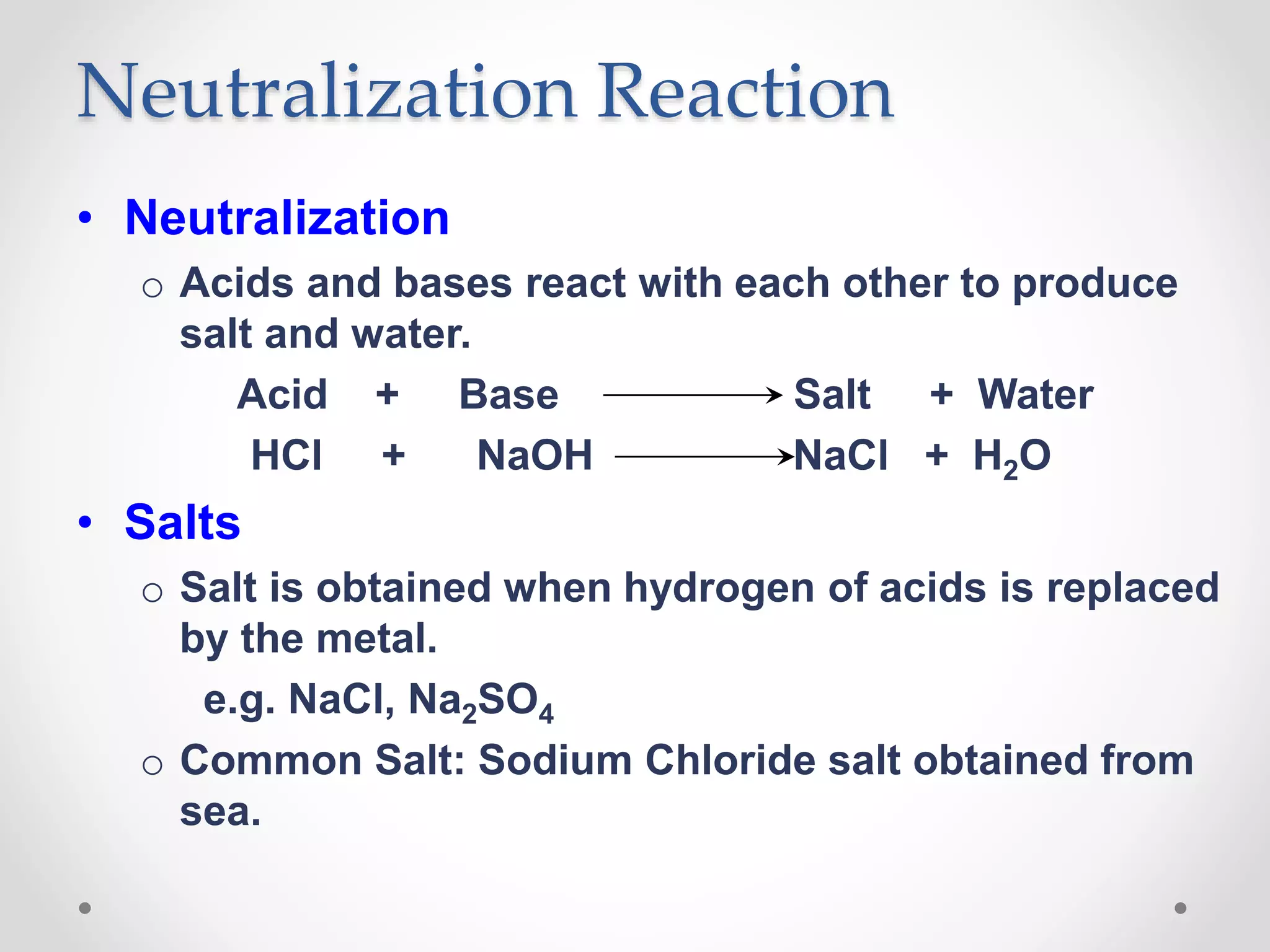 Ncert class 10 - science - chapter 2 - acids, bases and salts | PPTX