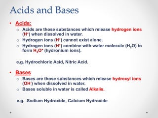Ncert class 10 - science - chapter 2 - acids, bases and salts | PPTX