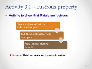 Ncert class 10 - science - chapter 3 - metals and non-metals | PPTX