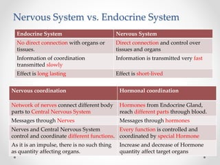 Ncert class 10 - science - chapter 7 - control and coordination | PPTX