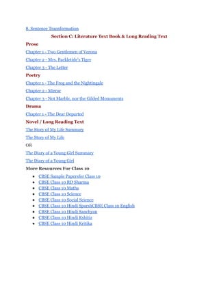 Ncert-solutions-for-class10-english-literature | PDF