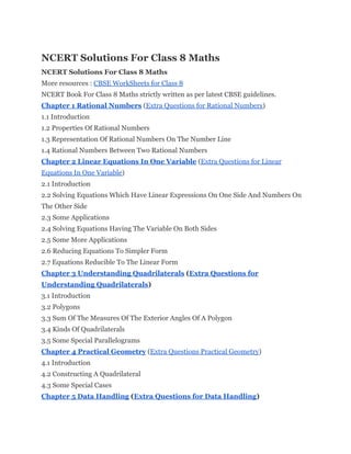 Ncert-solutions-for-class8-maths | PDF