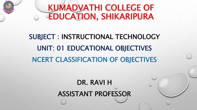 NCERT Classification of Instructional Objectives.pptx