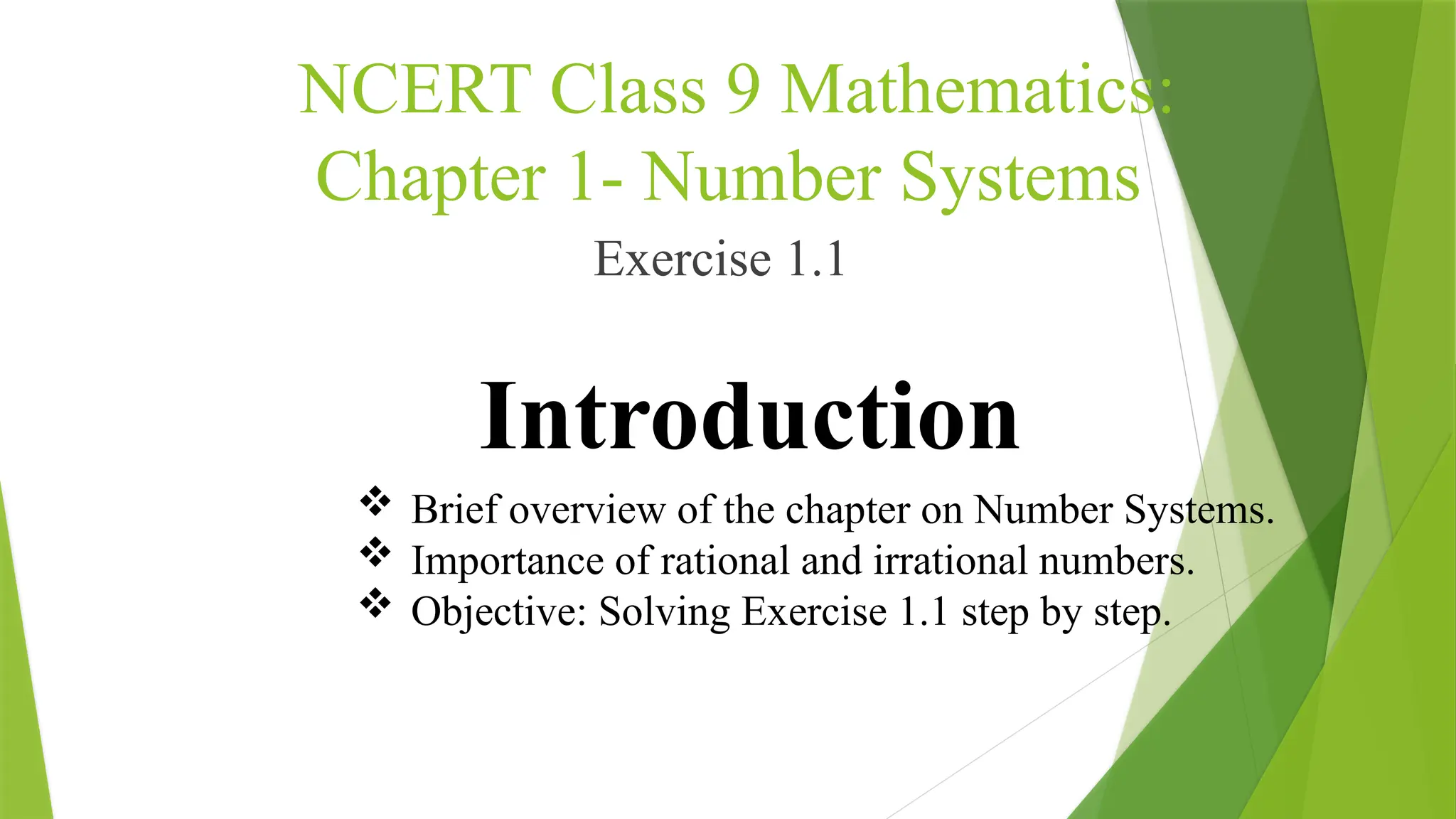 NCERT Class 9 Mathematics.pptx for terachers | PPTX
